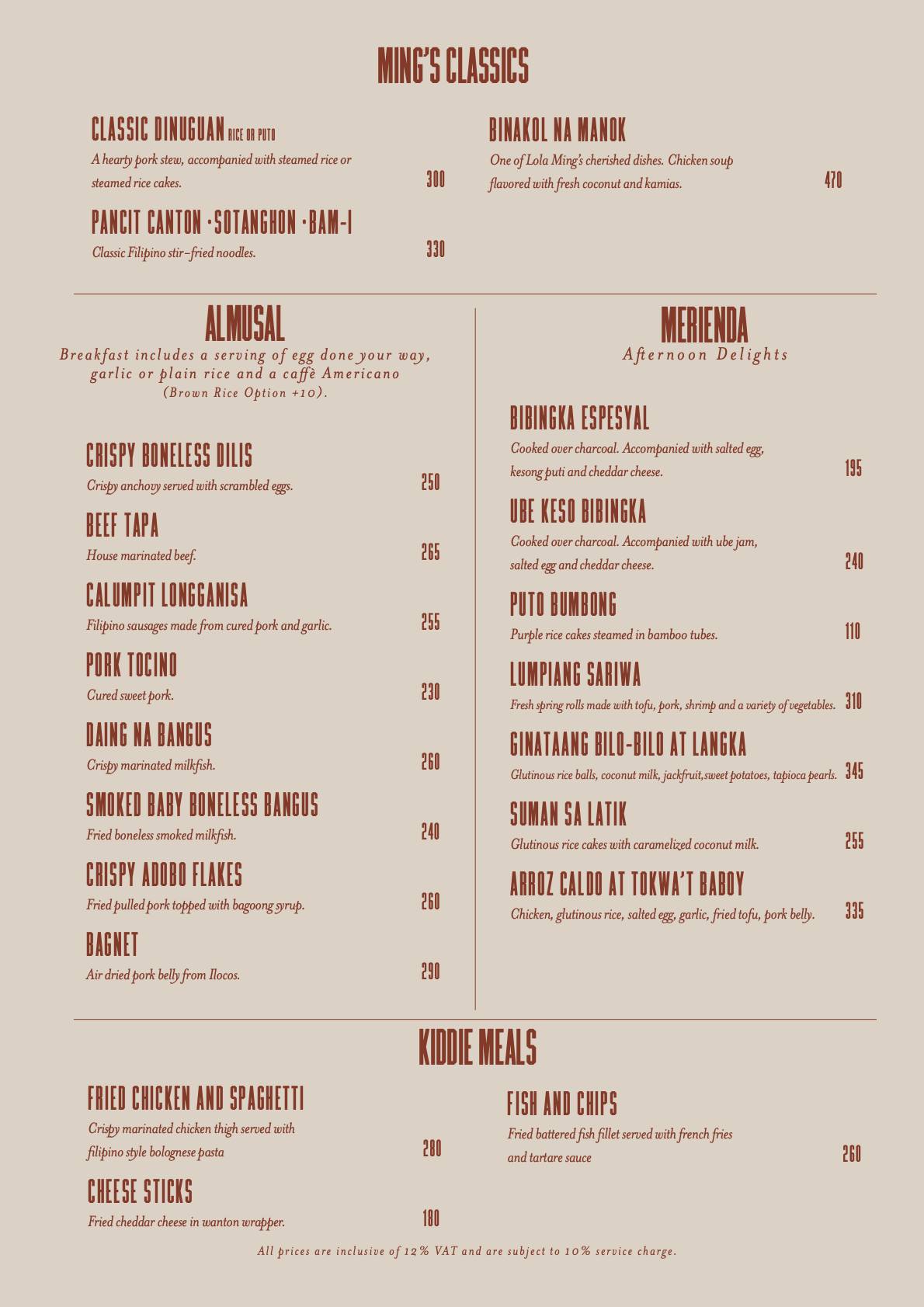 Dining | Ming's Garden